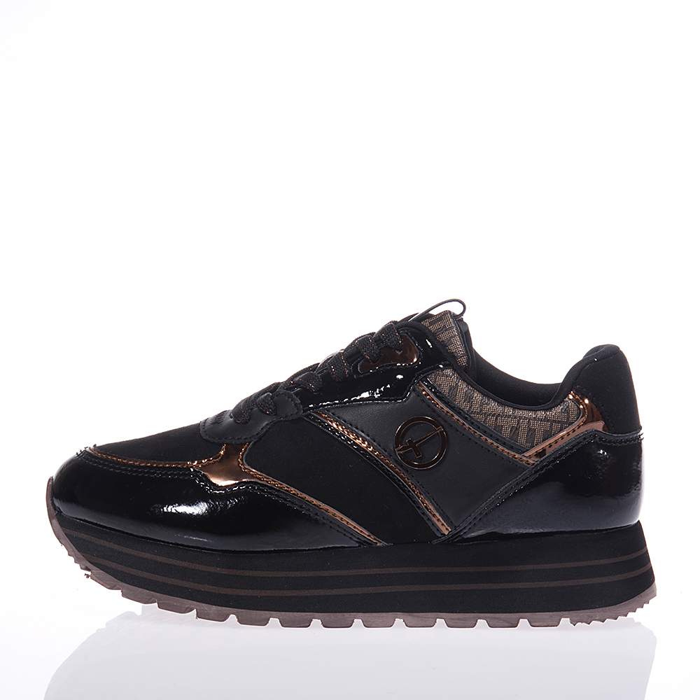 TAMARIS 23706-29 BLACK-BRONZE SNEAKERS | Topshoes.gr