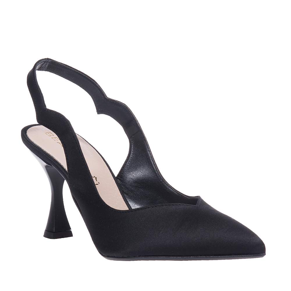 BEATRIS B783 ΜΑΥΡΕΣ SLINGBACK ΓΟΒΕΣ ΣΑΤΕΝ | Topshoes.gr