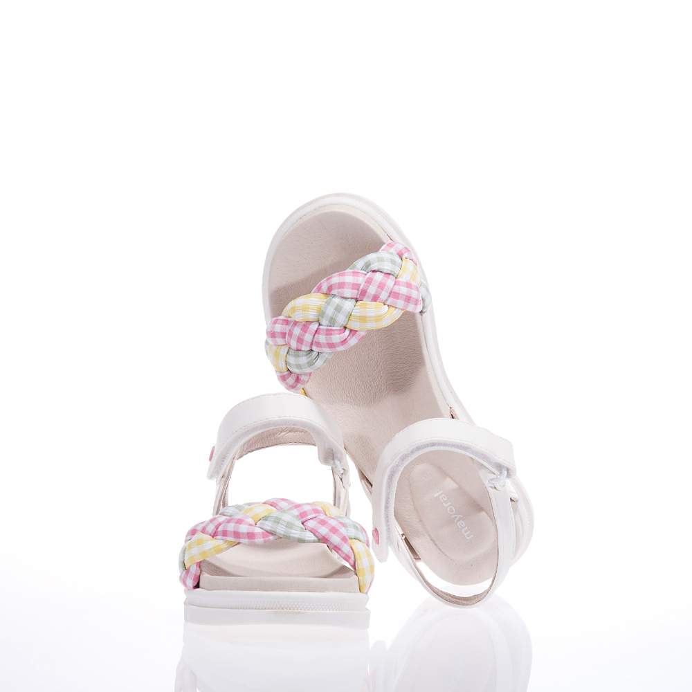 MAYORAL 47453 MULTICOLOR BRAIDED SANDALS | Topshoes.gr