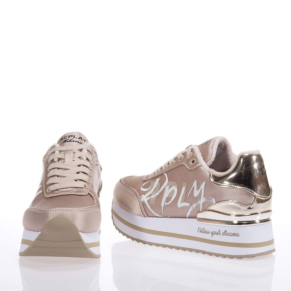 REPLAY NEW PENNY EMERY RS3D0045T ΧΡΥΣΑ SNEAKERS | Topshoes.gr